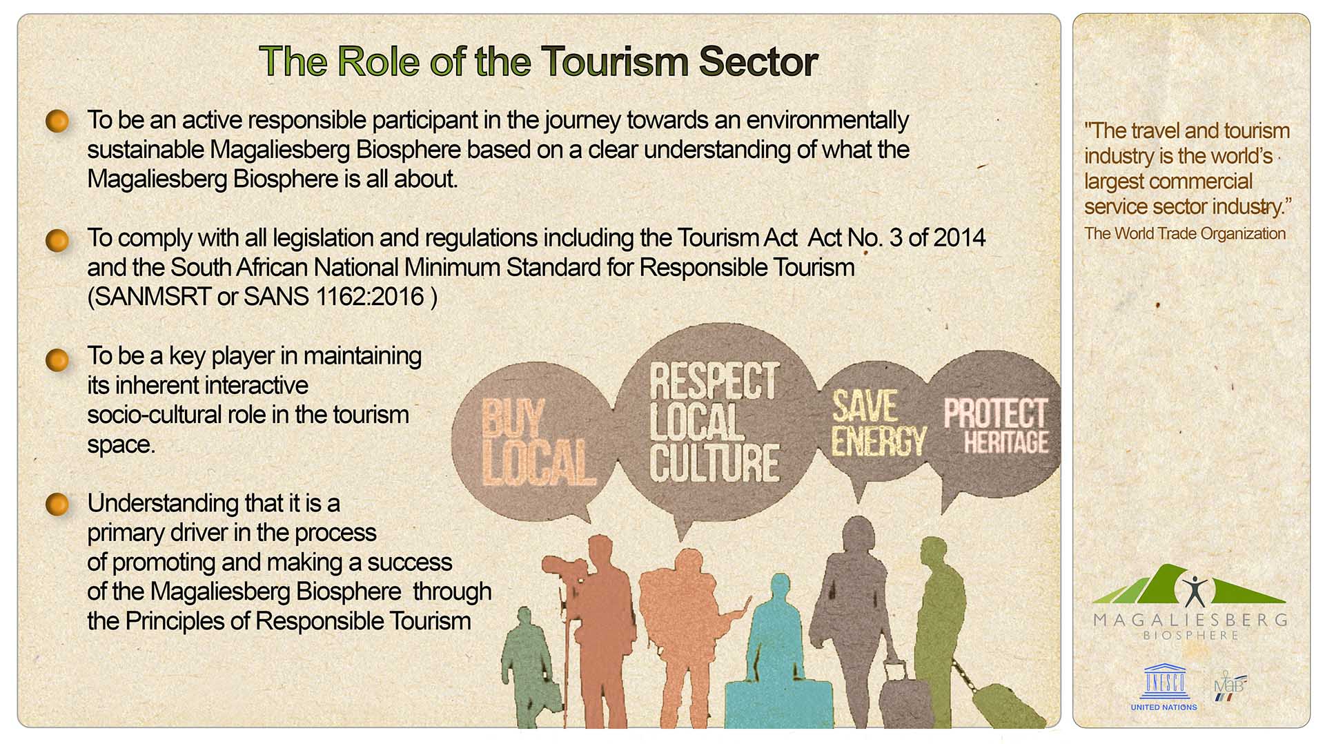 RESPONSIBLE TOURISM - Magaliesberg Biosphere